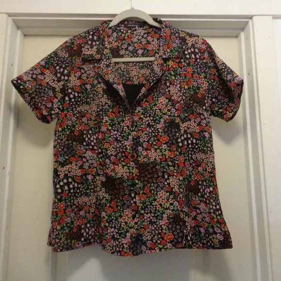Notations | Tops | Notations Boho Beautiful Blouse W Built In Tank Lg ...
